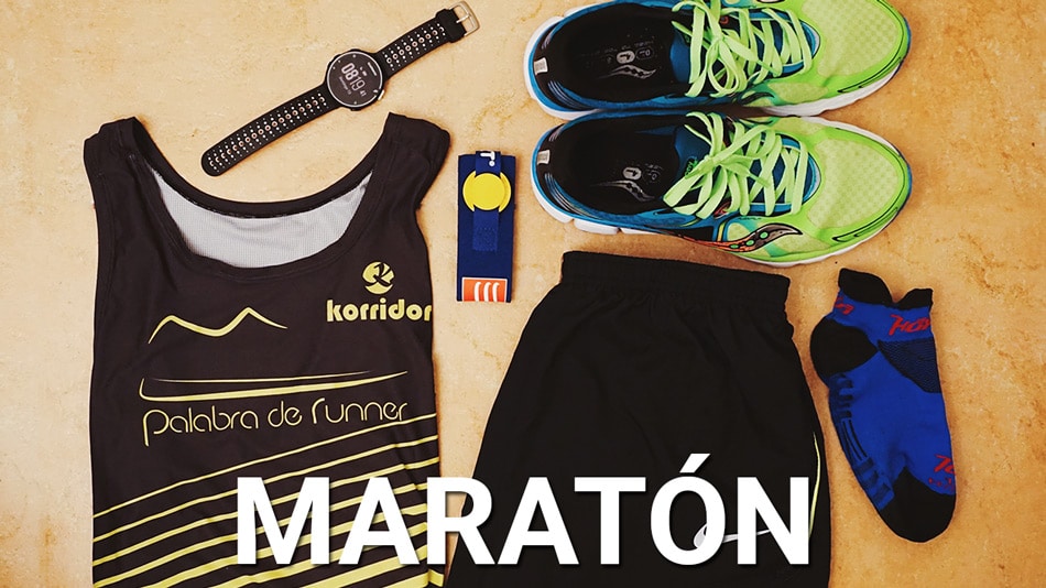 Todo el material de mi primera Maratón